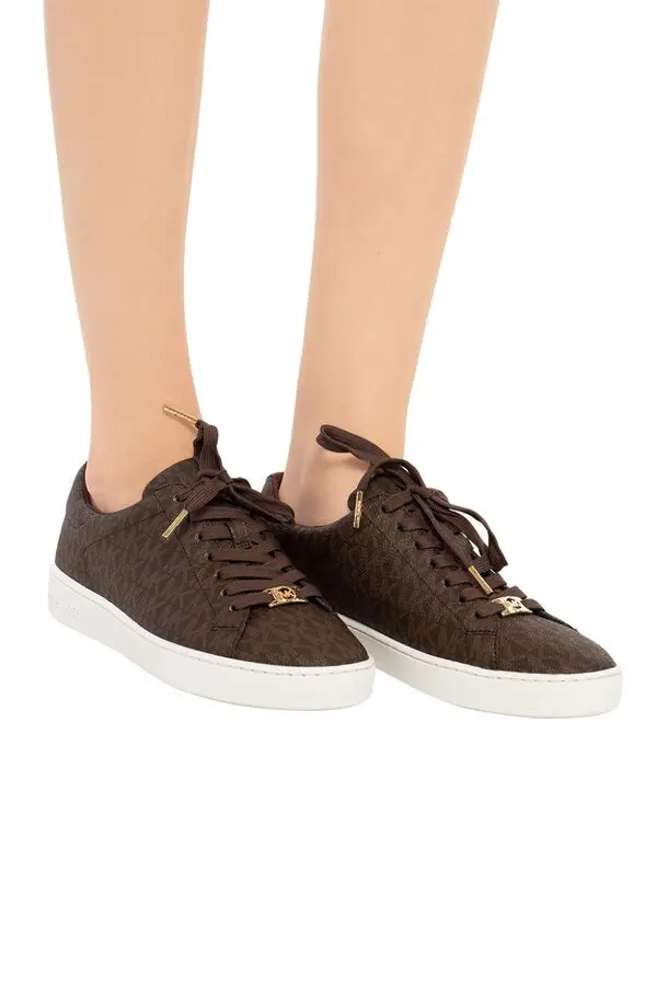 Michael Kors Logo Print Lace-up Sneakers