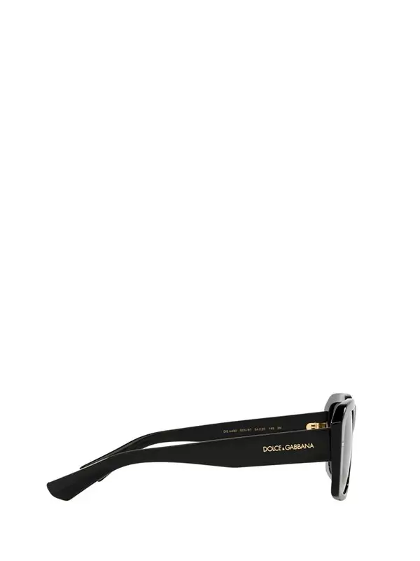 Dolce & Gabbana Square Frame Sunglasses With Logo Detail - Black