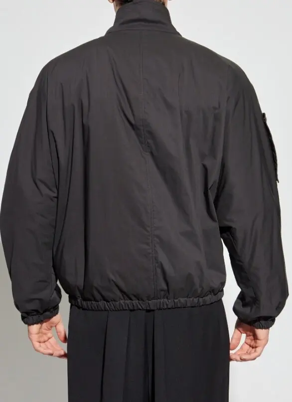 COURREGES Long Sleeve Zip Up Jacket - Black
