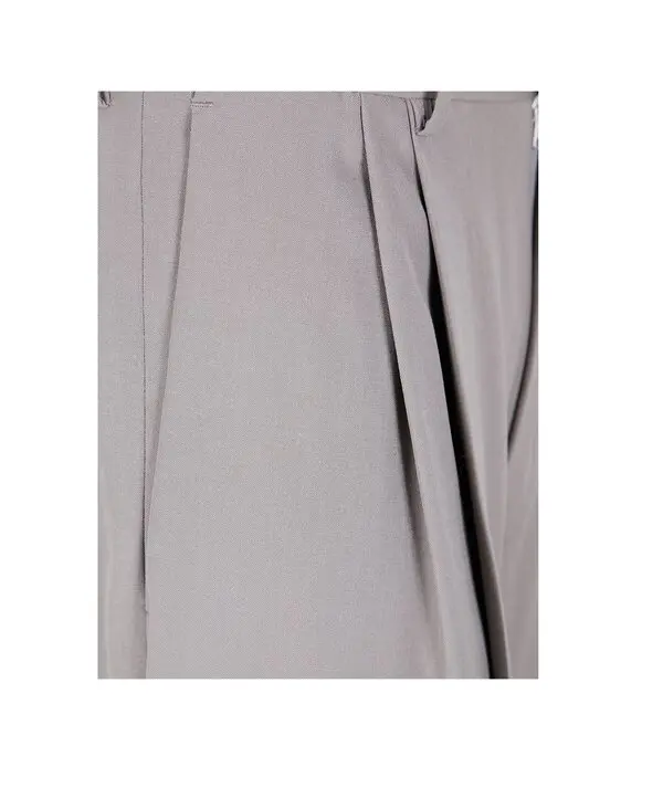 Dries Van Noten Panrom Pleated Trousers - Cement