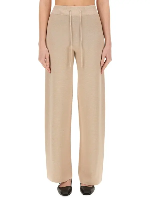 Fabiana Filippi Knitted Trousers With Drawstring Waist