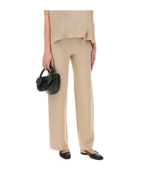 Fabiana Filippi Knitted Trousers With Drawstring Waist