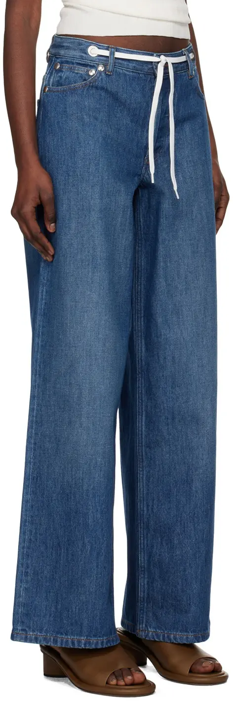 A.p.c. Drawstring Wide Leg Jeans