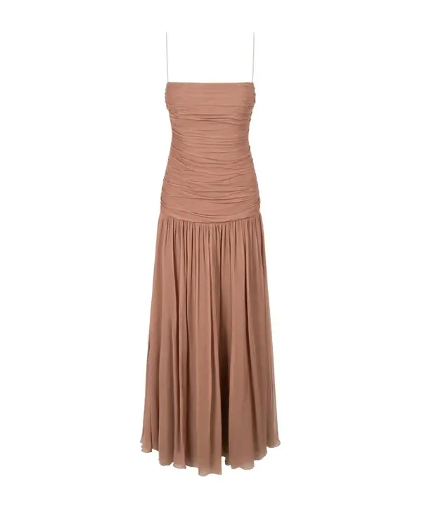 Staud Dalton Dress - Brown