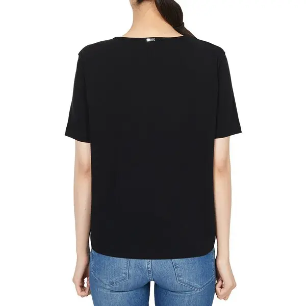 Herno Abstract Print Crew Neck T-shirt - Black