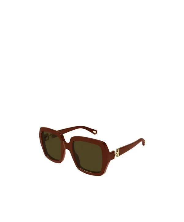 Chloé Eyewear Square Frame Sunglasses - Brown