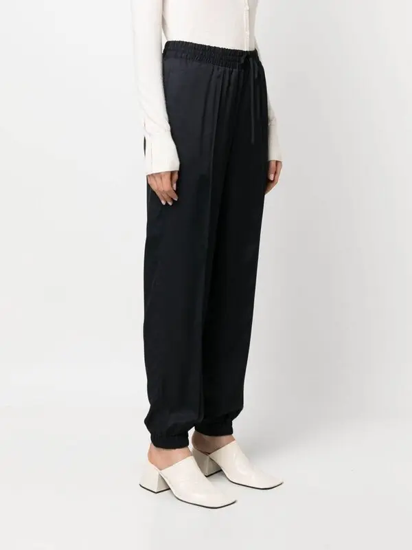 JIL SANDER Drawstring Track Pants - Black
