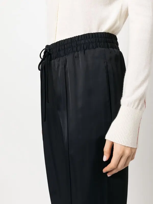 JIL SANDER Drawstring Track Pants - Black