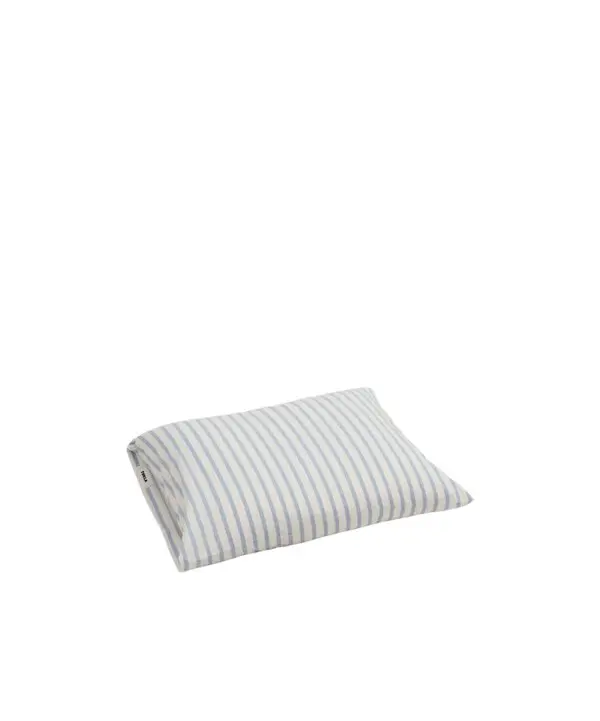 TEKLA Striped Percale Pillowcase - White