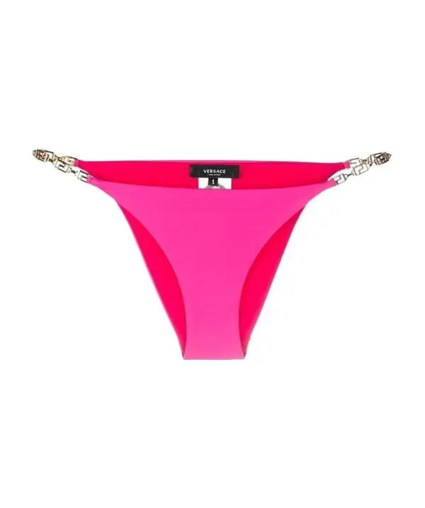 Versace Greca Detail Bikini Bottoms - Pink