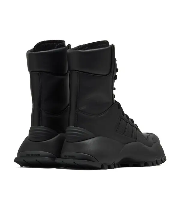 ADIDAS X WILLY CHAVARRIA Leather Lace-up Combat Boots