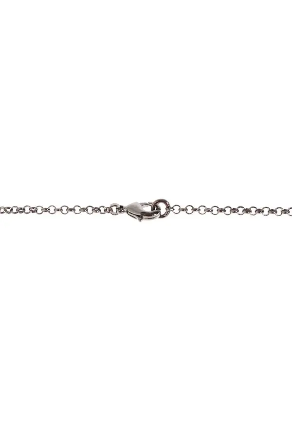 Dolce & Gabbana Dg Logo Teardrop Necklace - Gray