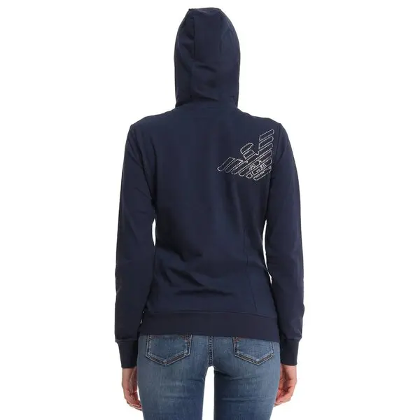EA7 Hooded Jacket With Logo Details