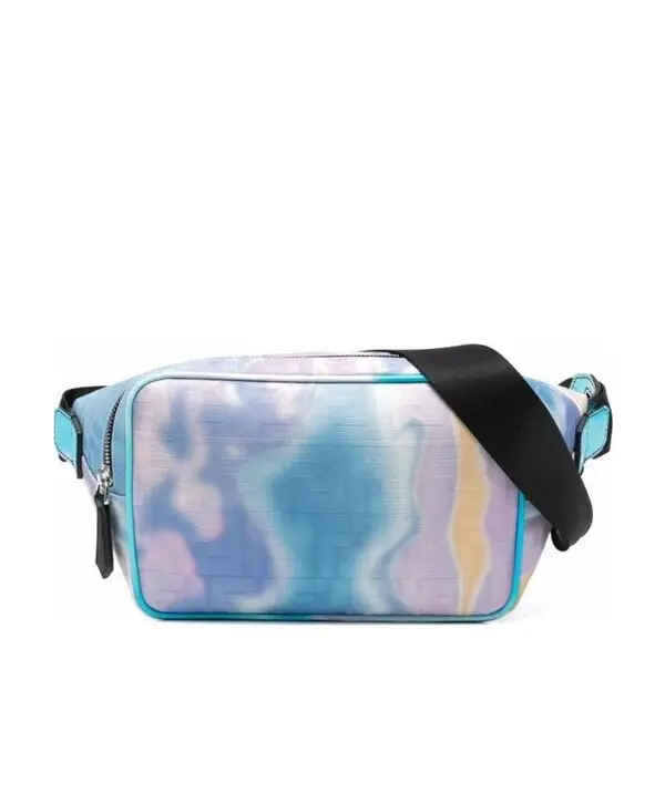Fendi Tie-dye Monogram Belt Bag - Blue