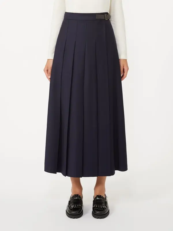 Max Mara Fastoso Pleated Midi Skirt
