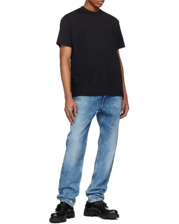 Givenchy Logo Embossed Crewneck T-shirt - Black
