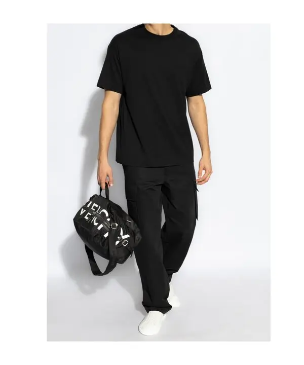 Givenchy Logo Embossed Crewneck T-shirt - Black