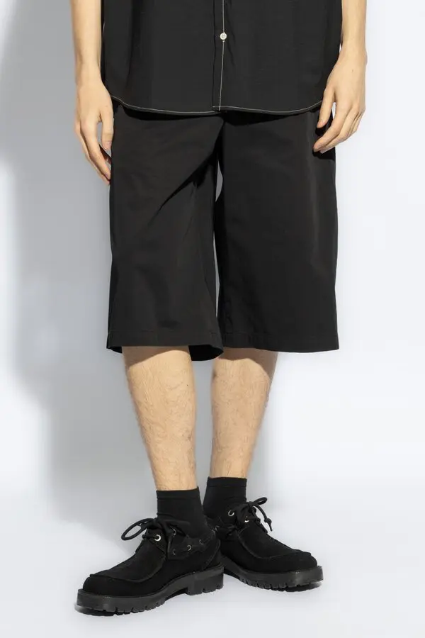 LEMAIRE Knee-length Tailored Shorts - Black
