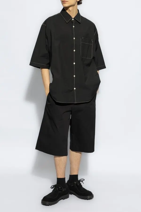 LEMAIRE Knee-length Tailored Shorts - Black