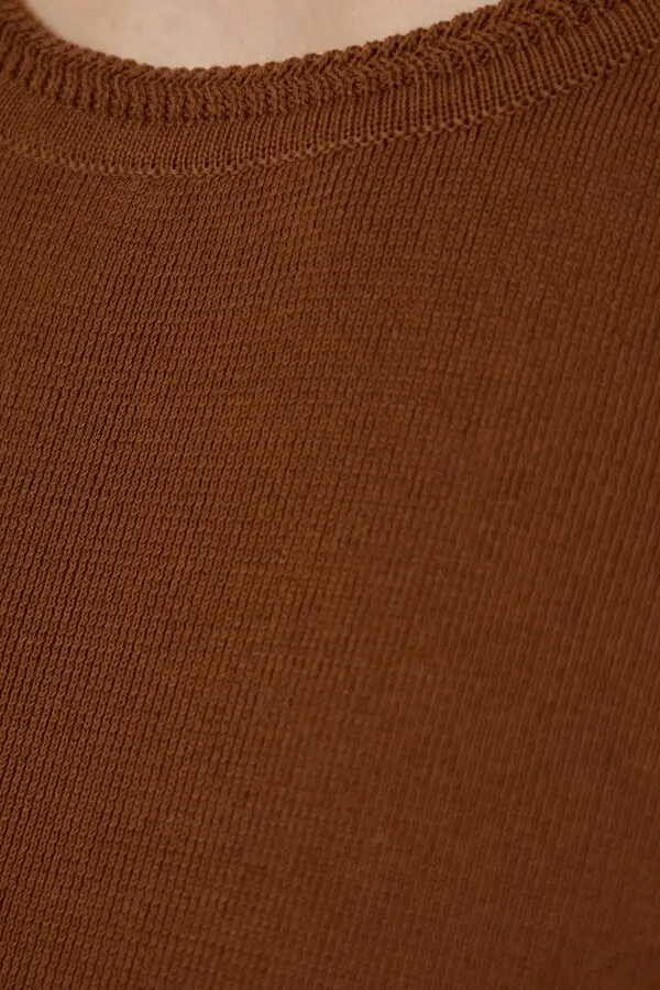Max Mara Ribbed Round Neck Sleeveless Tank Top