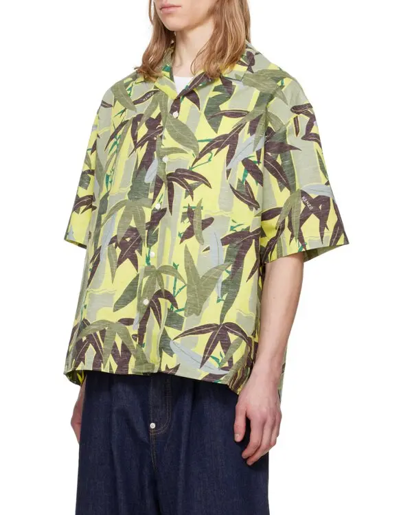 Kenzo Chiku-rin Camo Hawaiian Short Sleeved Shirt - Green