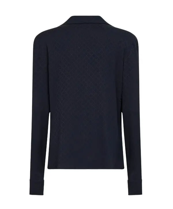 Gucci Collared Long-sleeve Shirt - Dark Blue