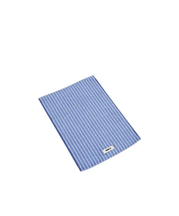TEKLA Striped Bathroom Mat - Blue