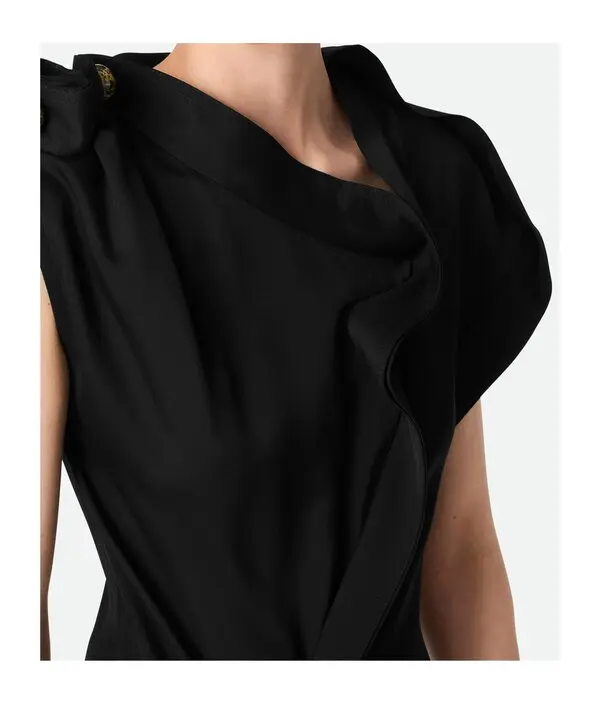 Bottega Veneta Fluid Viscose Piercing Dress