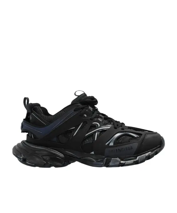 Balenciaga Track Paneled Lace-up Sneakers - Black