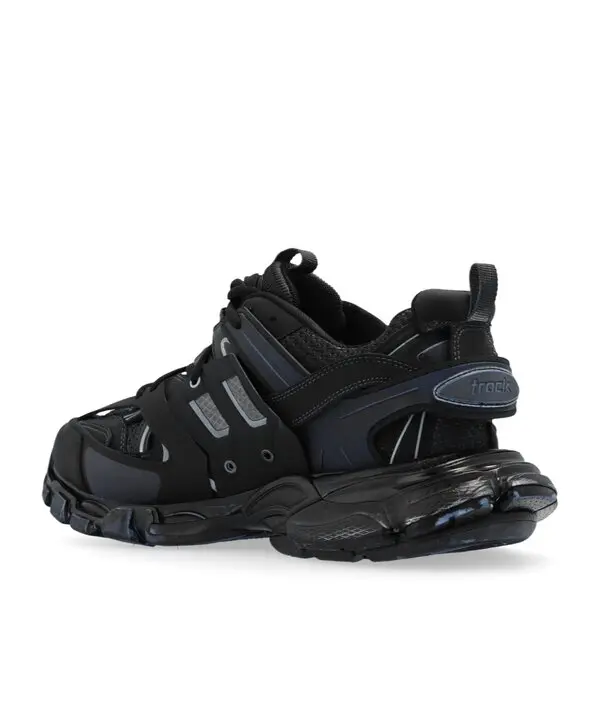 Balenciaga Track Paneled Lace-up Sneakers - Black