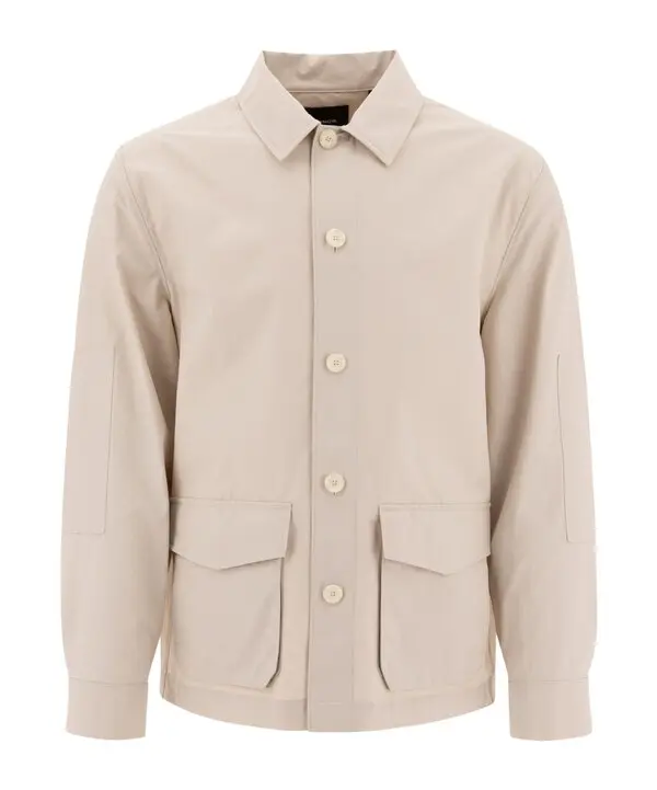 Vince Button Overshirt - Nude