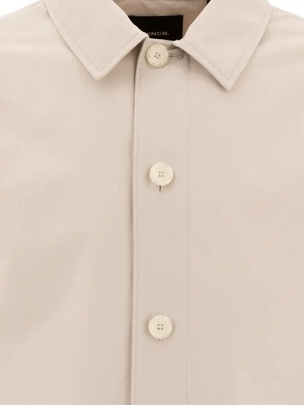 Vince Button Overshirt - Nude