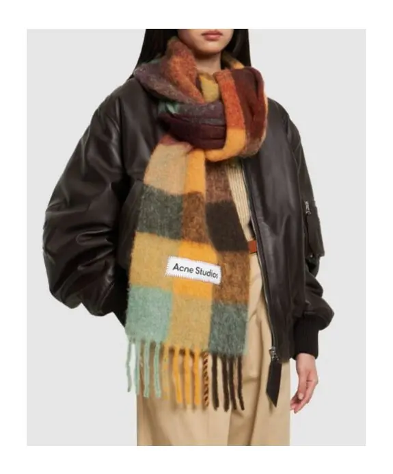Acne Studios Vally Alpaca Blend Scarf - Brown