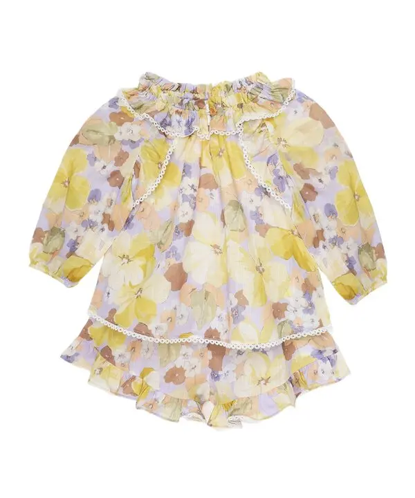 Zimmermann Pop Gathered-neck Blouse