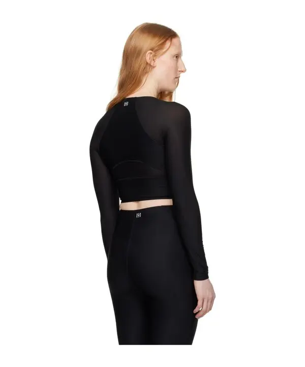 Wolford Active Flow Long-sleeved Cropped Blouse