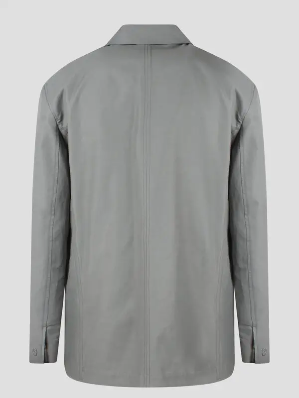 Dior Collared Button-up Jacket - Gray