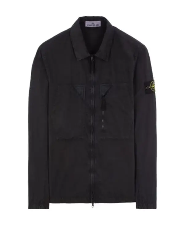 Stone Island Lapel Shirt - Black