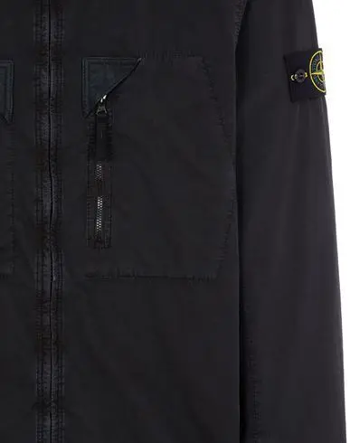 Stone Island Lapel Shirt - Black