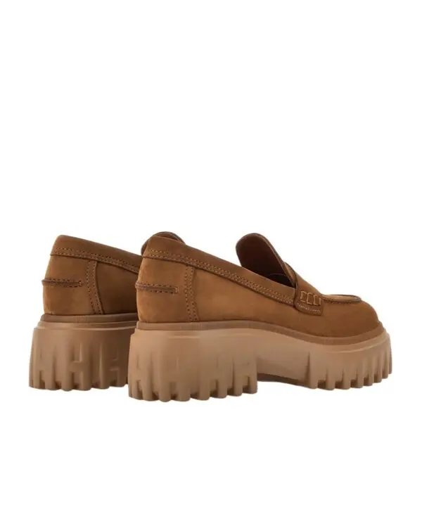 Hogan Platform Suede Loafers