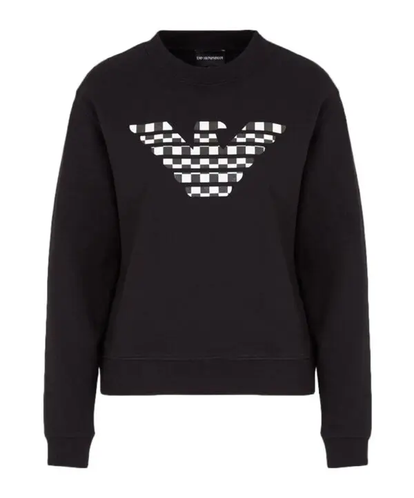 Emporio Armani Checkerboard Logo Sweatshirt