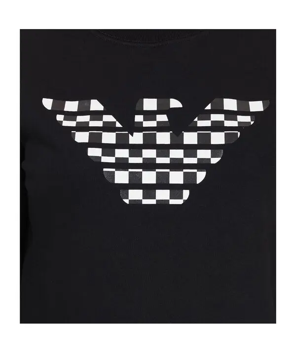 Emporio Armani Checkerboard Logo Sweatshirt