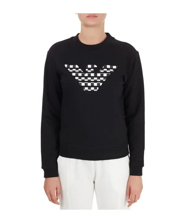 Emporio Armani Checkerboard Logo Sweatshirt