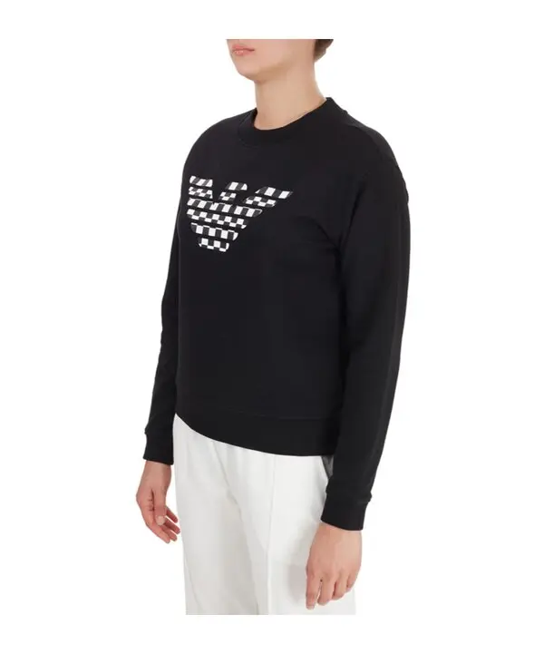 Emporio Armani Checkerboard Logo Sweatshirt