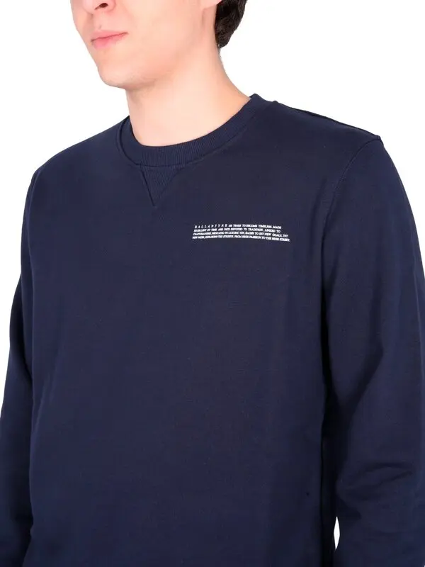 BALLANTYNE Crewneck Sweatshirt With Logo Detail