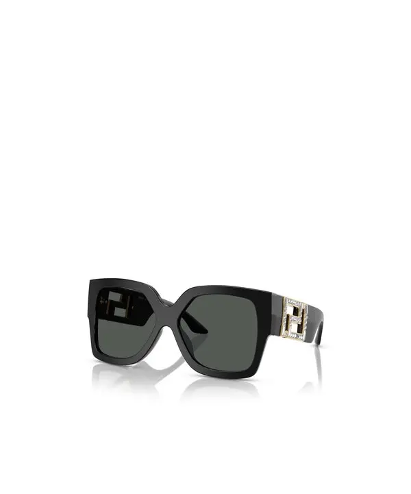 Versace Butterfly Frame Embellished Sunglasses