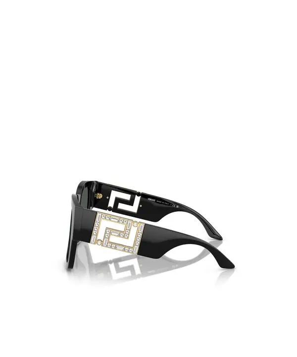 Versace Butterfly Frame Embellished Sunglasses