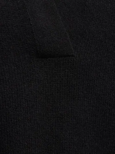 Khaite Jo V-neck Ribbed Sweater - Black