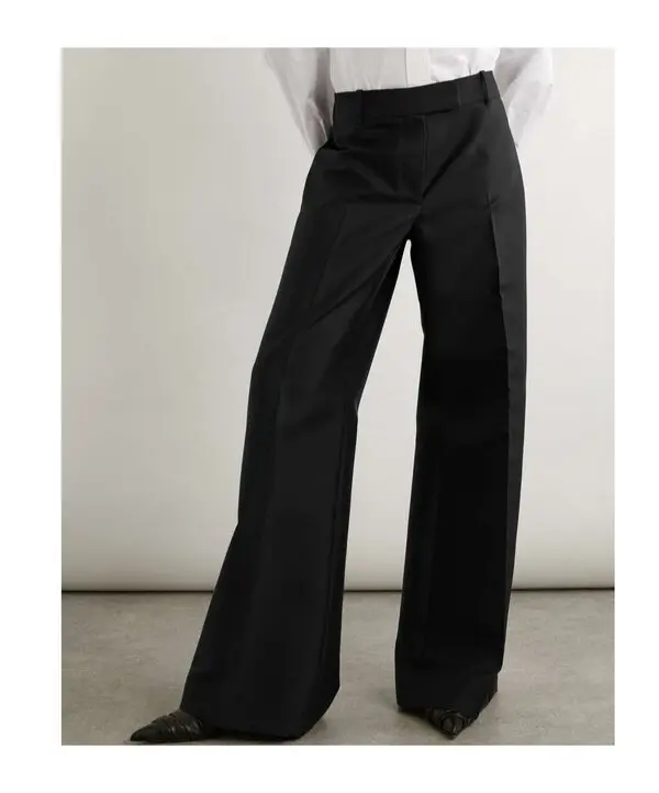 Alexander McQueen Wide-leg Side Stripe Trousers - Black