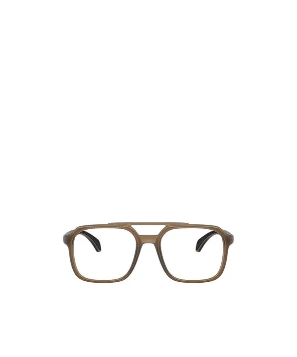 Moncler Pilot Frame Eyeglasses - Matte Opal Brown
