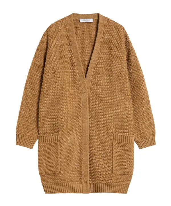 Max Mara Open-front Knitted Cardigan